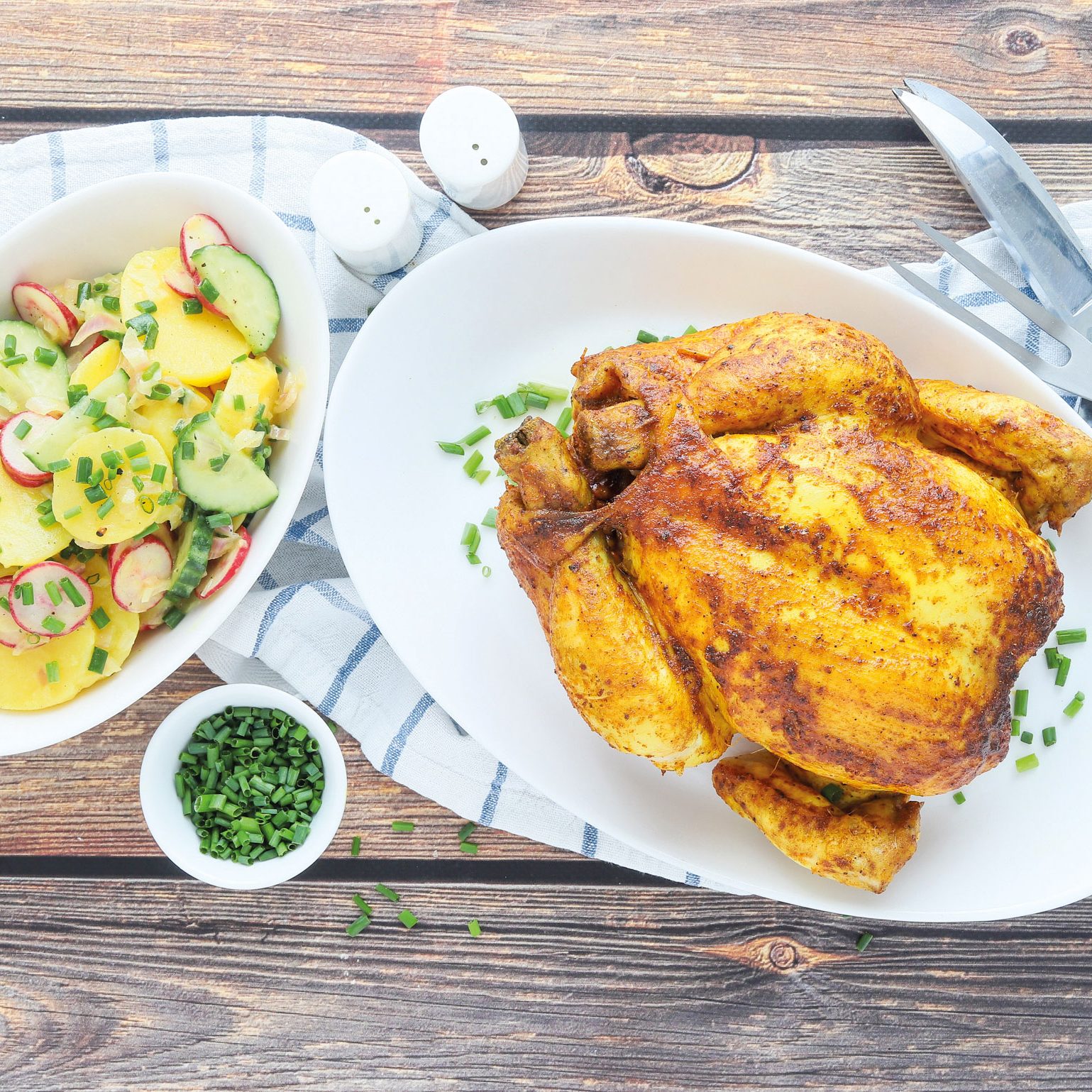 Backhendl mit Kartoffel-Radieschensalat - Lukullus